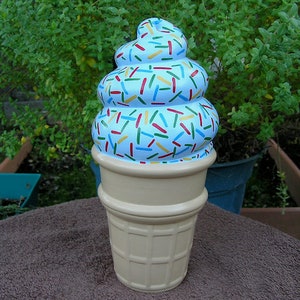 Swirled Blueberry Sprinkle Party Ice Cream Bank - Etsy