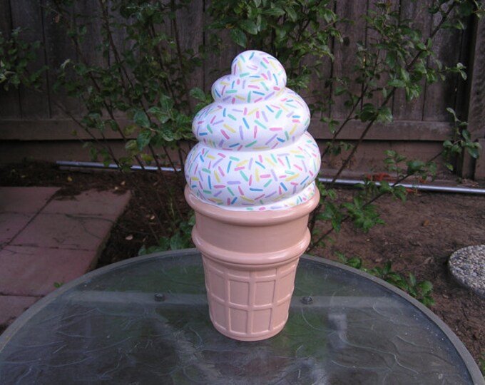 Swirled Summertime Vanilla Sprinkle Fun Ice Cream Bank - Etsy