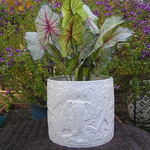 Majestic Elegantly Glazed Elephant Garden Pot - Etsy