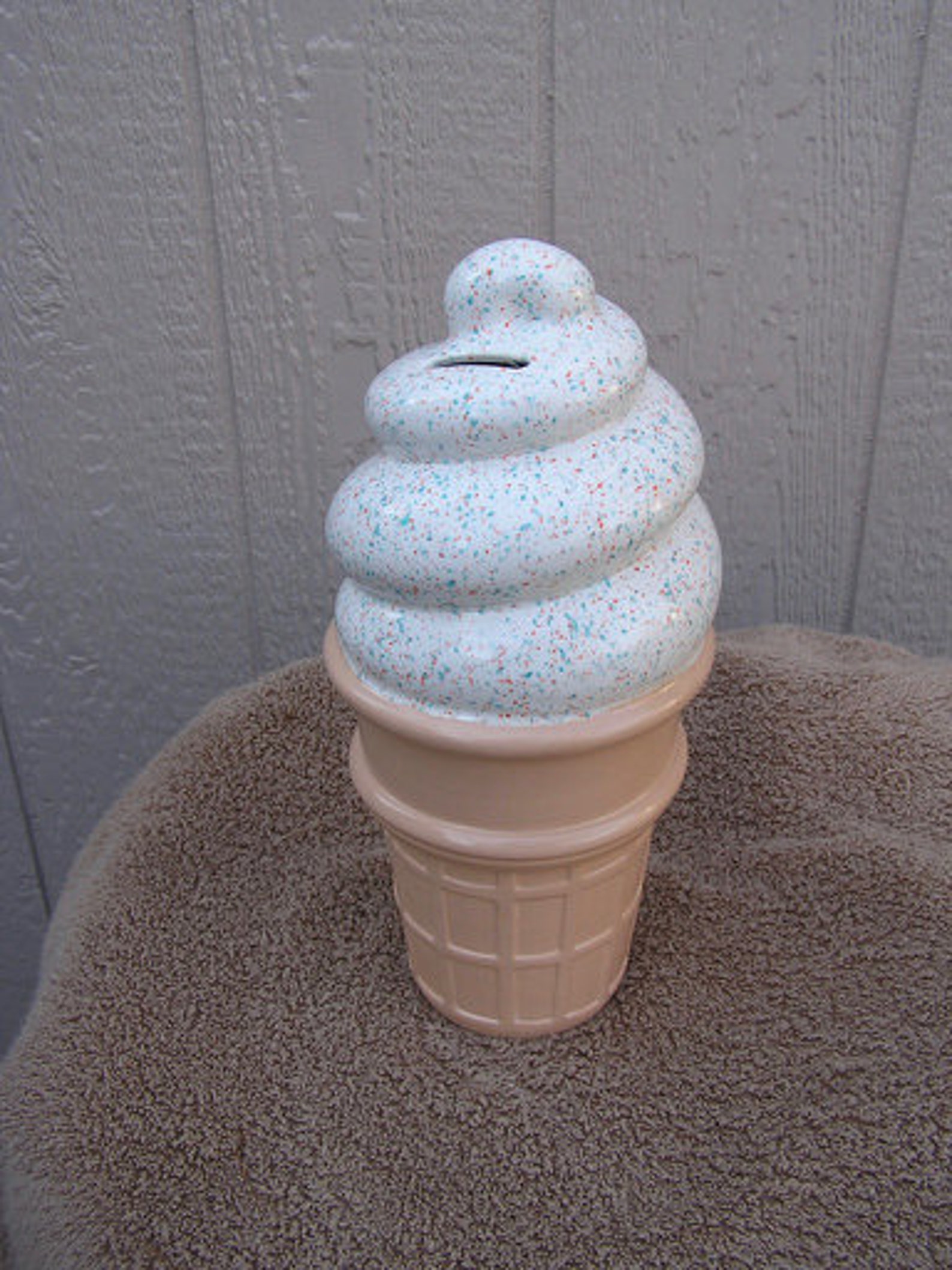 Swirled Creamy Party Sprinkles Ice Cream Bank - Etsy