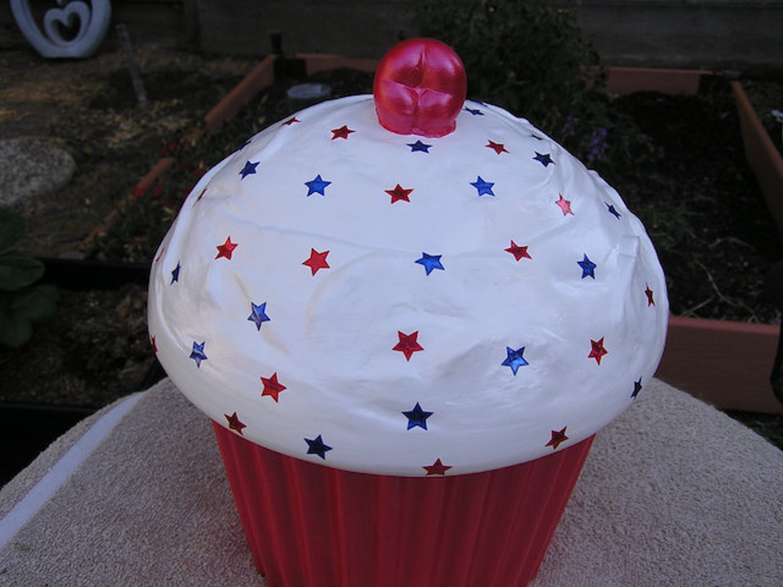 Big Liberty Patriotic Red White & Blue Cupcake Jar - Etsy
