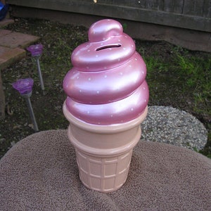 Swirled Marshmallow Cloud Cream Ice Cream Bank - Etsy