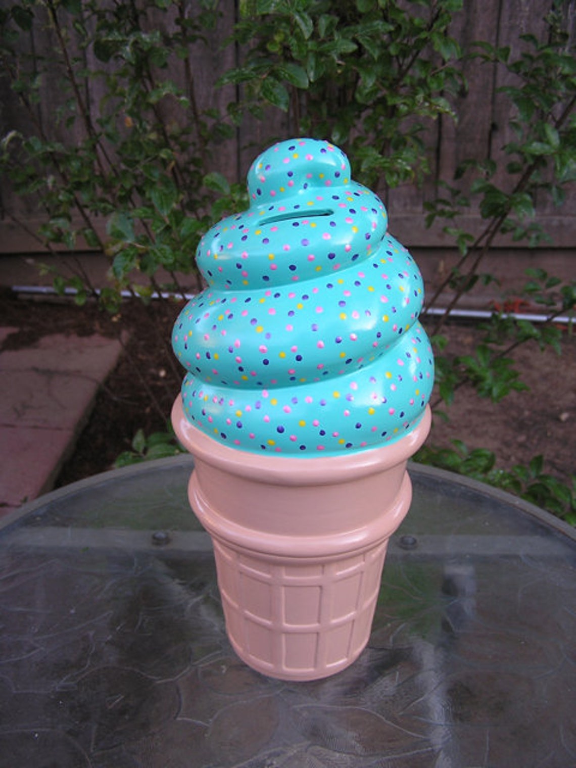 Swirled Cotton Candyberry Polka Dot Party Ice Cream Bank - Etsy
