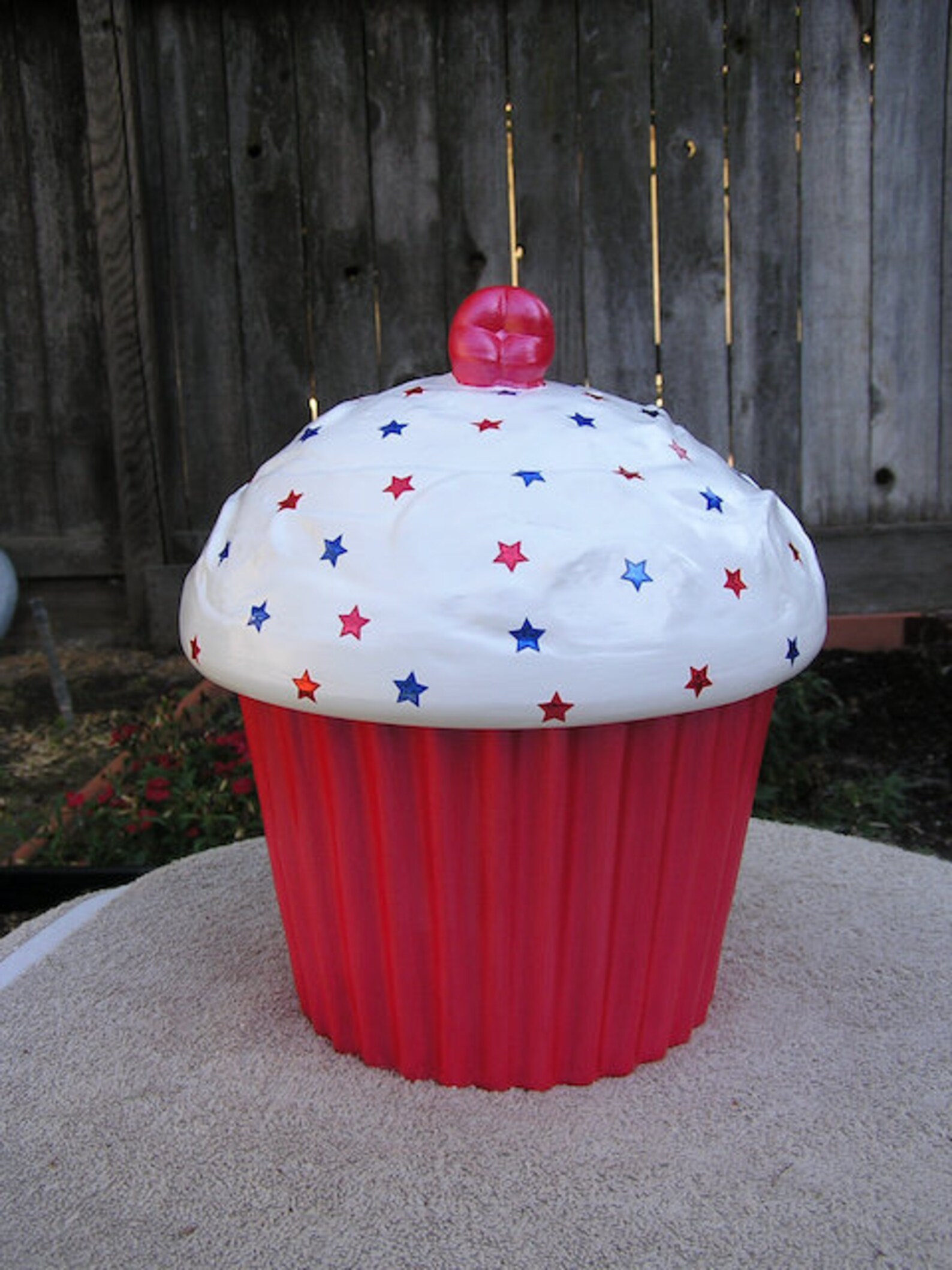 Big Liberty Patriotic Red White & Blue Cupcake Jar - Etsy