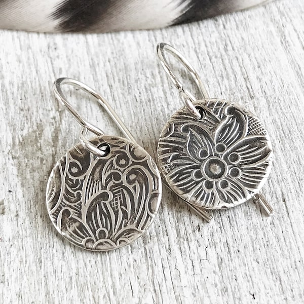 Rustic Earrings - Etsy