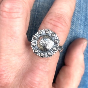 Concho Ring Sterling Silver Southwest Style Ring, Cowgirl Jewelry ...