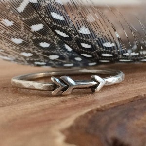Dainty Arrow Ring - Sterling Silver - Arrow Rings - Boho Jewelry ...