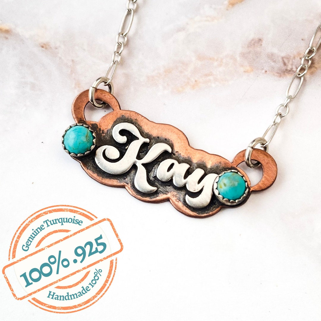 Personalized Copper Name Necklace, Mother's Day Gift From Child, for ...