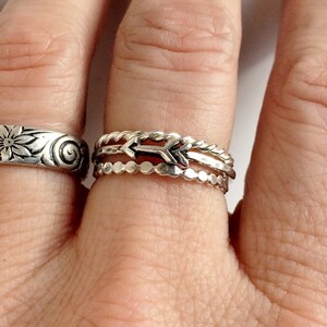 Dainty Arrow Ring - Sterling Silver - Arrow Rings - Boho Jewelry ...