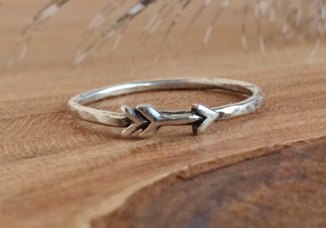 Dainty Arrow Ring Sterling Silver Arrow Rings Boho - Etsy