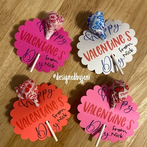 Lollipop Tags/ Party Tags - Etsy