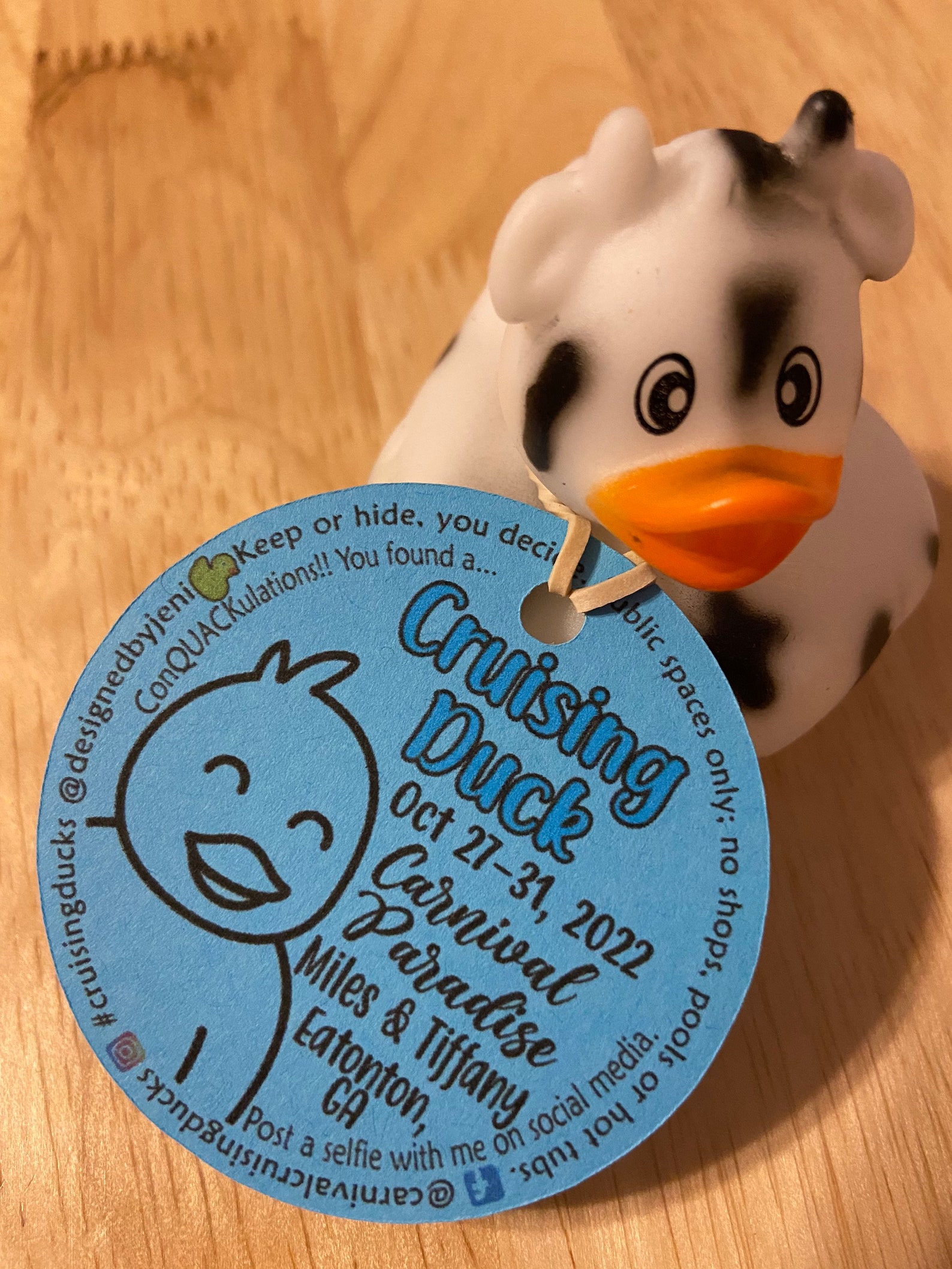 Cruising Ducks Personalized Tags - Etsy