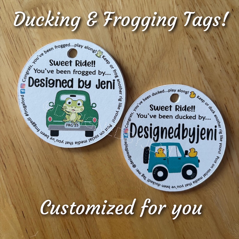 Duck Duck Jeep Tags - Etsy