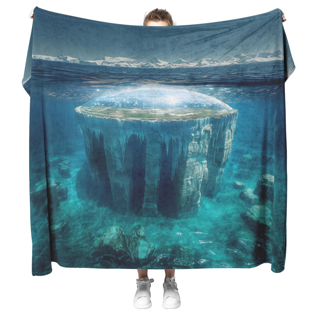 Biblical Flat Earth With Gleasons Map Ice Wall, Glowing Dome and Stone ...