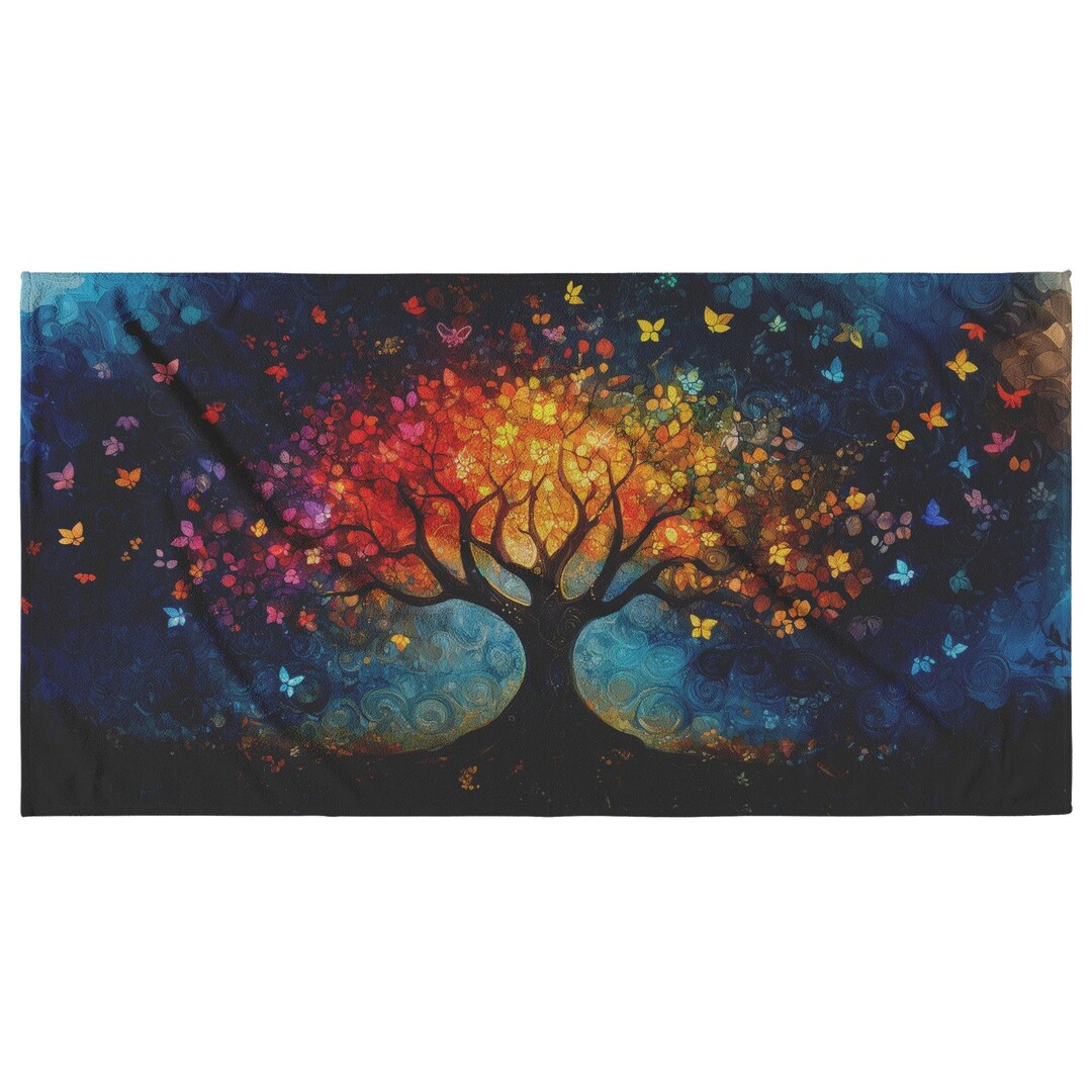 Butterfly Tree of Life Vibrant Colors Spiritual Nature Inspired Quick ...