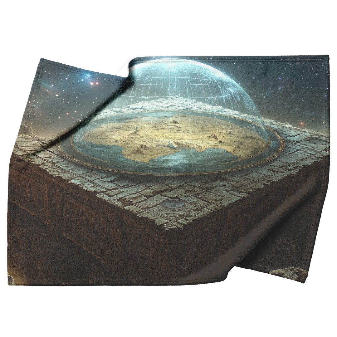 Flat Earth Firmament Egyptian Hieroglyphs Cozy Fleece Sherpa Blanket - Etsy