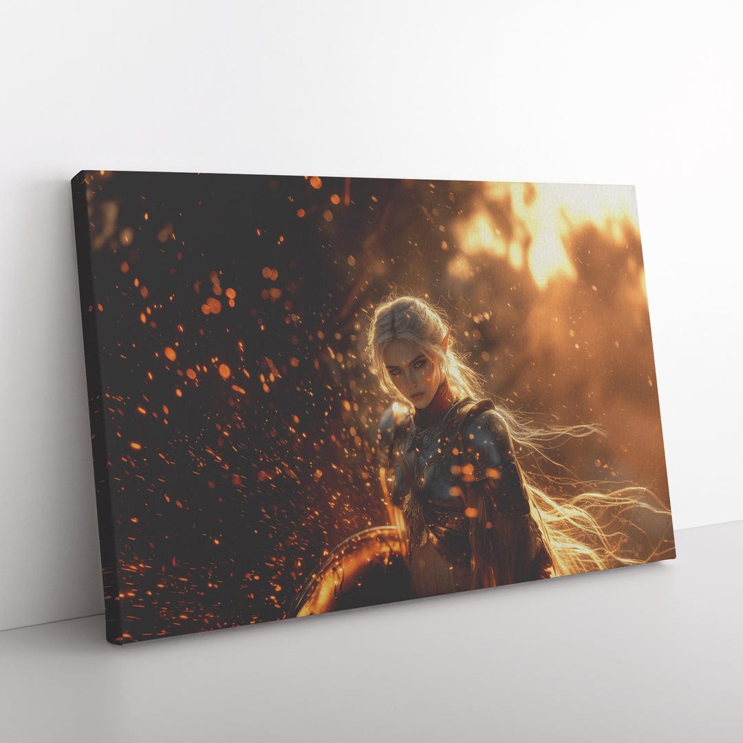 Female Blood Elf Paladin Silver Red Plate Armor Shield Golden Glow ...