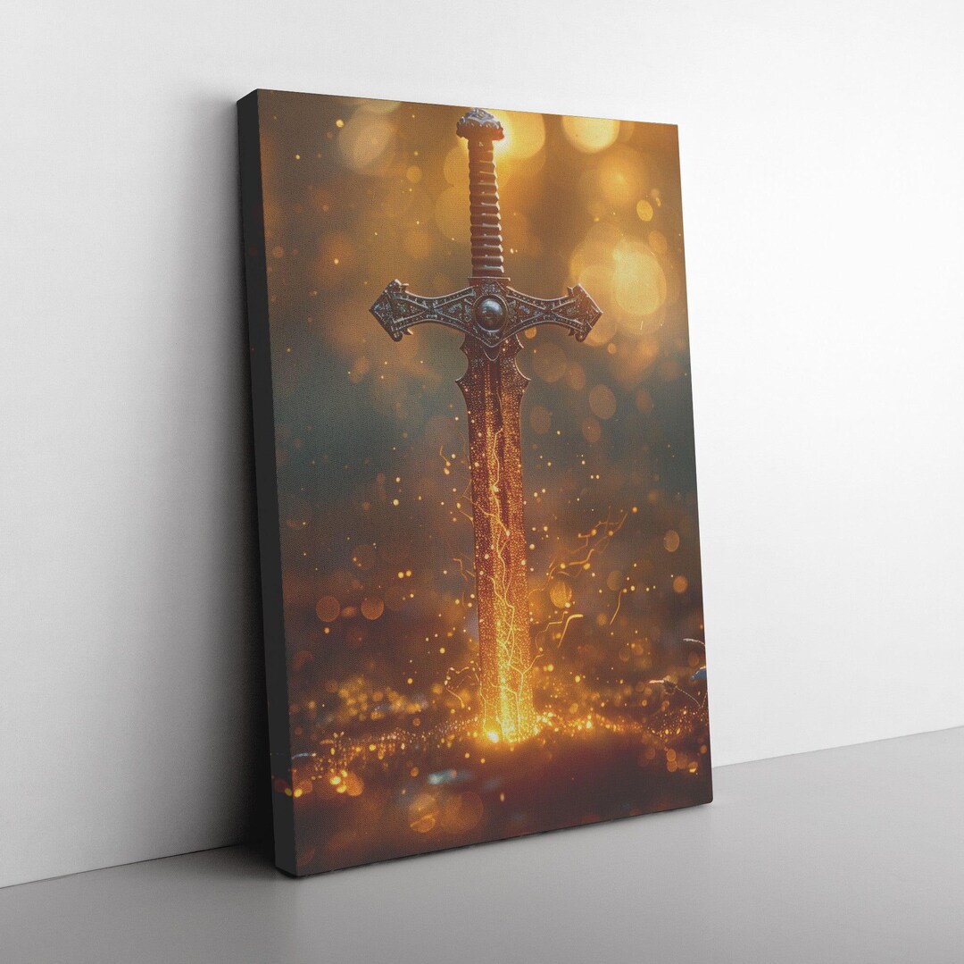 Sword of Righteousness Illuminated Blade of Faith and Power Christian ...