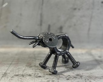 Handmade Nuts & Bolts Motorcycle Sculpture - Upcycled Welded Metal Art ...