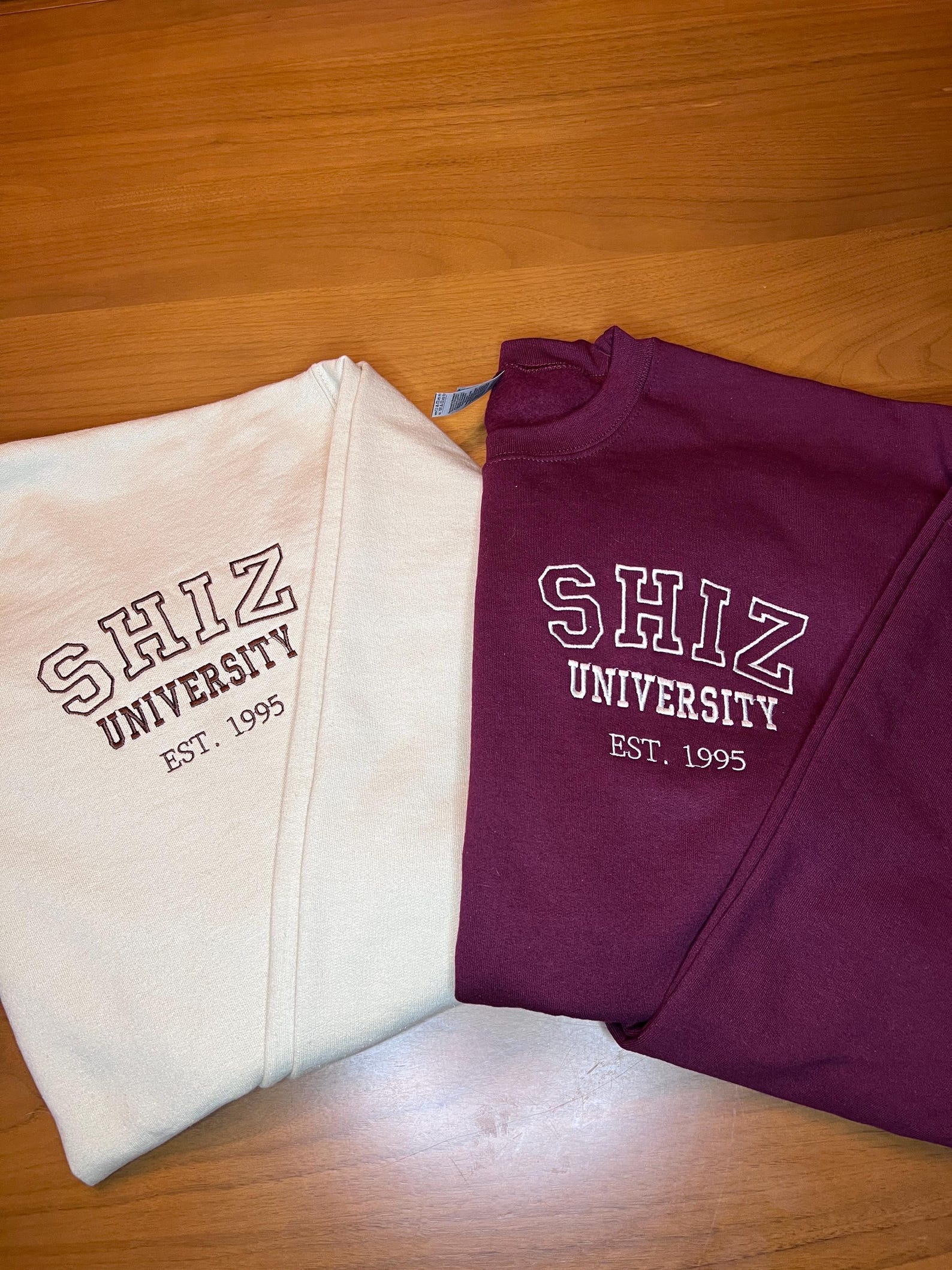 Embroidered Shiz U Sweatshirt, Vintage Shiz, for Good Sweater - Etsy