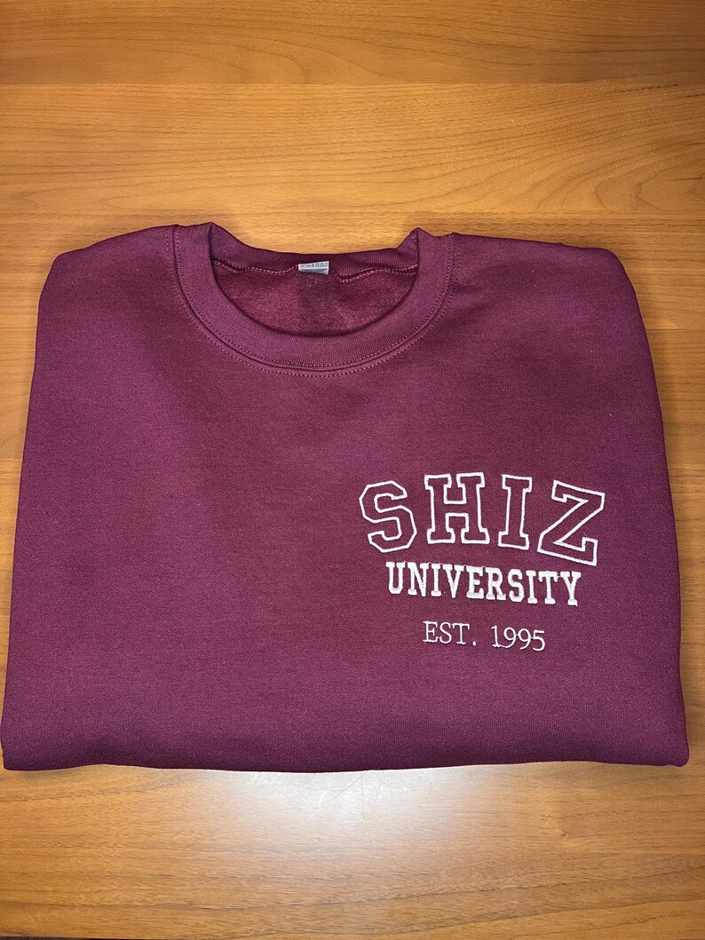 Embroidered Shiz U Sweatshirt, Vintage Shiz, for Good Sweater - Etsy