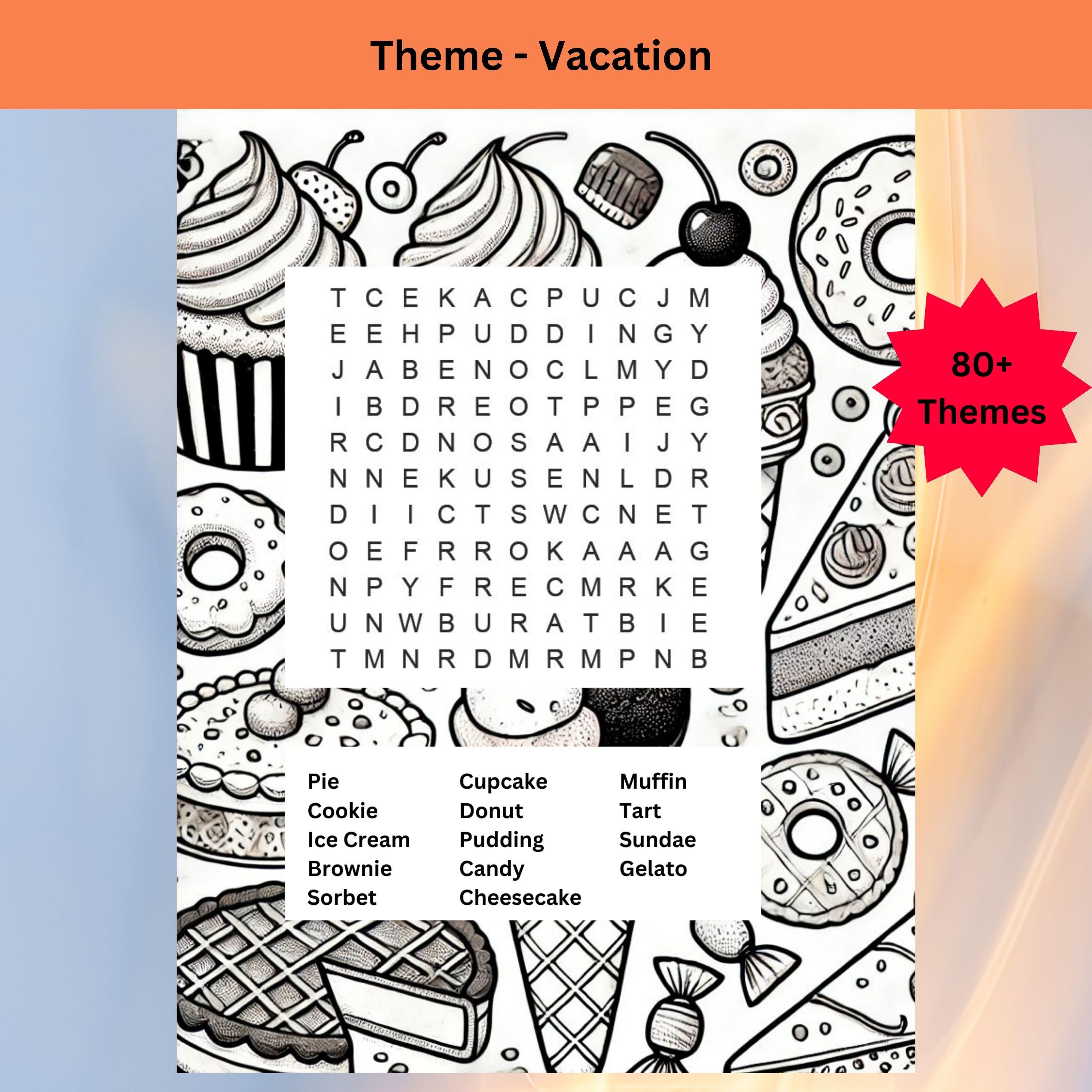 Word Search Puzzle Book With Coloring Pages: 1000+ Words of Fun and ...