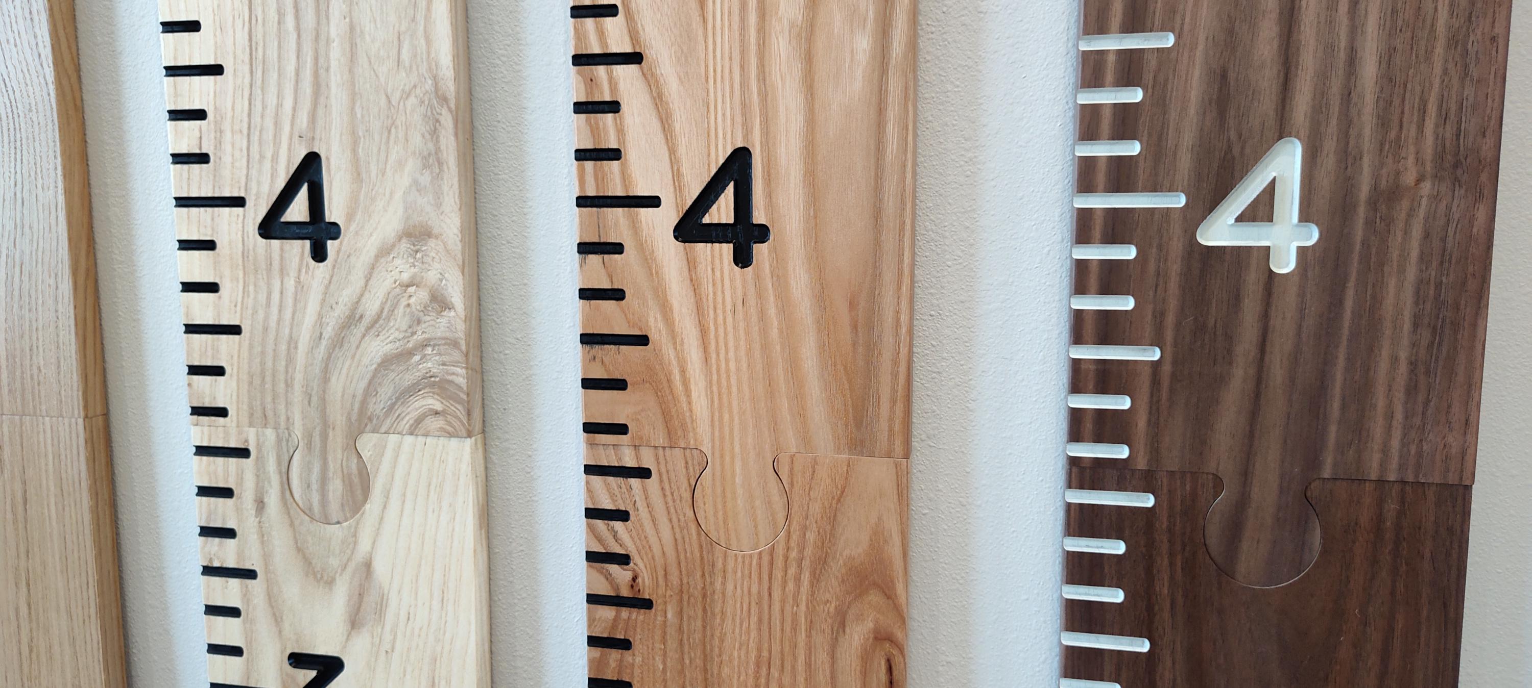 Solid Wood Family Growth Chart Ruler. Baby Shower, or First Birthday ...