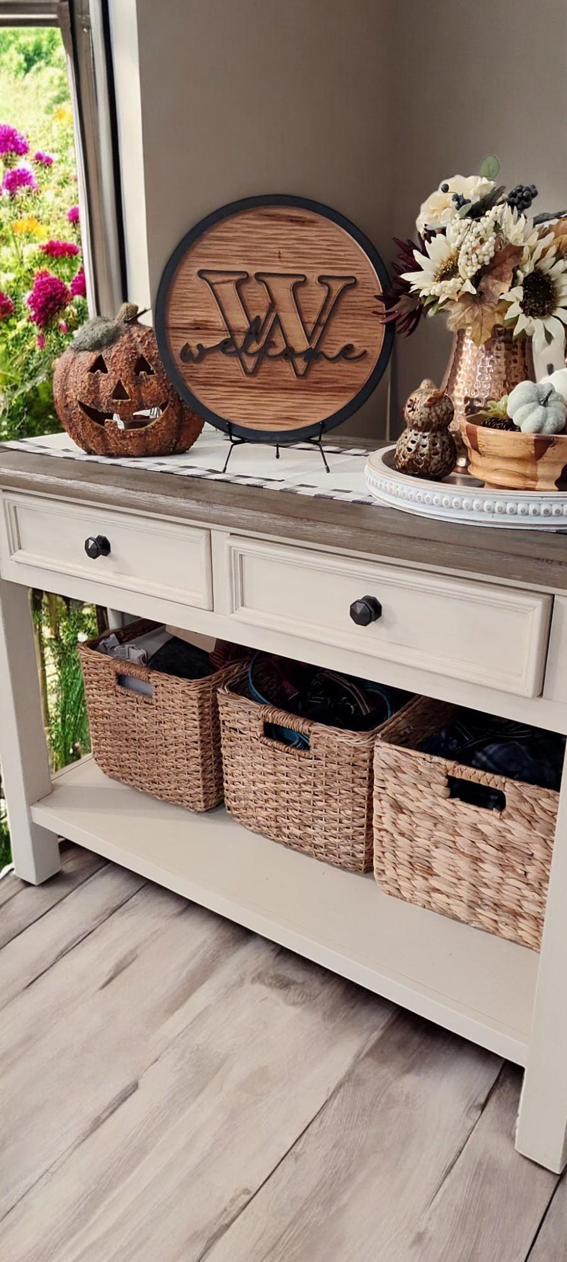 Custom Carved Monogram Round Sign, Wedding Gift, Personalized House ...