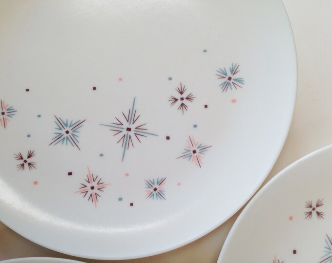 Vintage Royalon Melmac Plates, Starburst Pattern, Set of 4, Medium - Etsy
