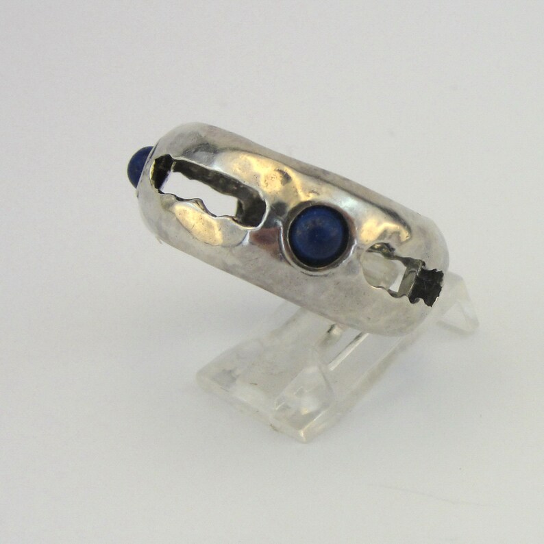 Lapis Ring 925 Sterling Silver Lapis Band Size 10 Silver - Etsy