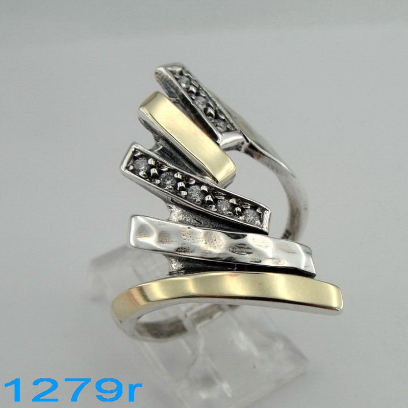 Mixed Metal Ring - Etsy