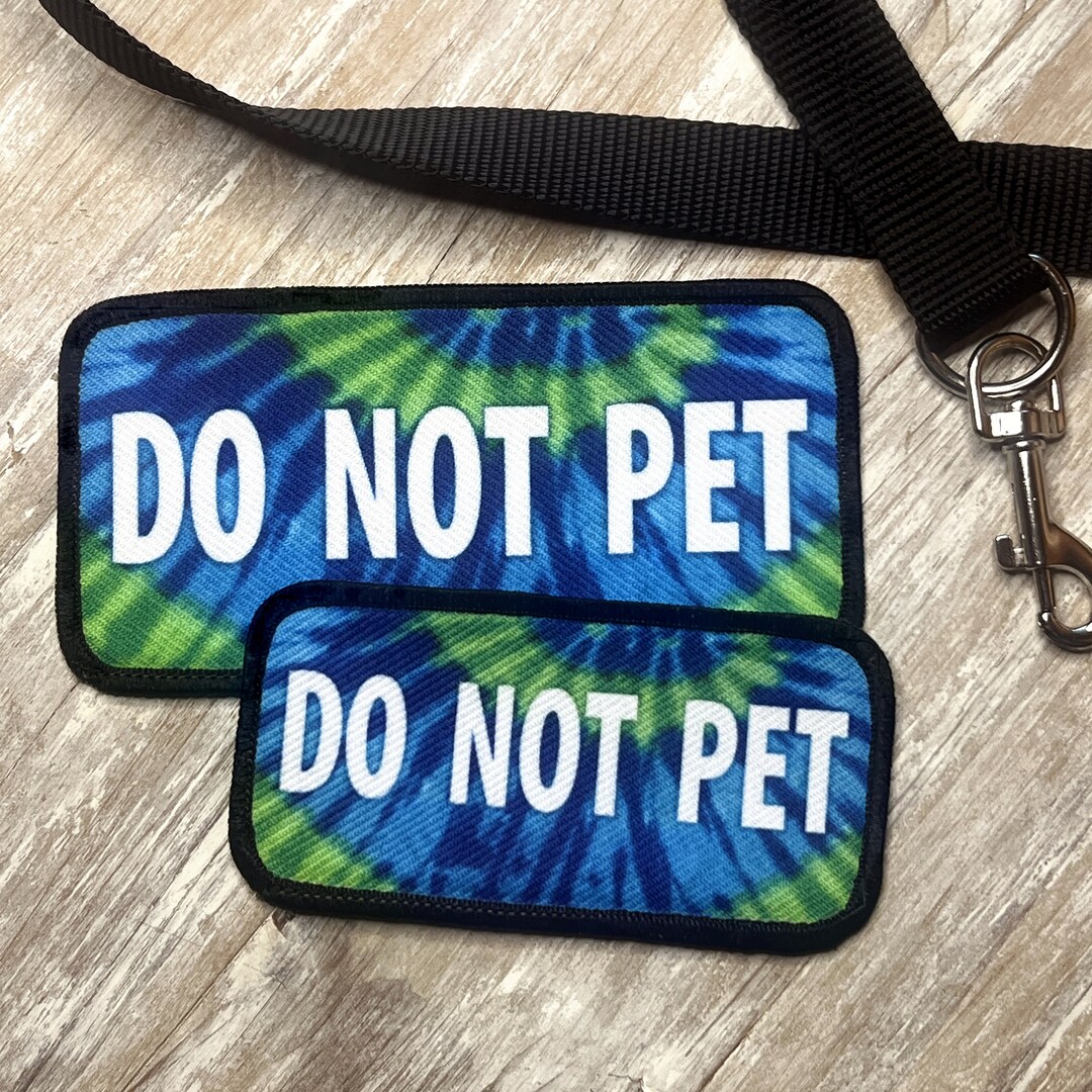 Custom Dog Patches - Your Text, Do Not Pet, in Training Patch Sew-on or ...