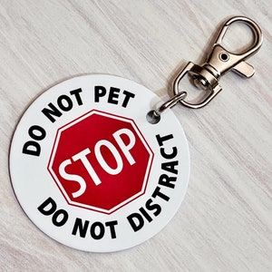 Do Not Pet - Stop - Do Not Distract Clip-on Vest D Ring Harness Cape ...