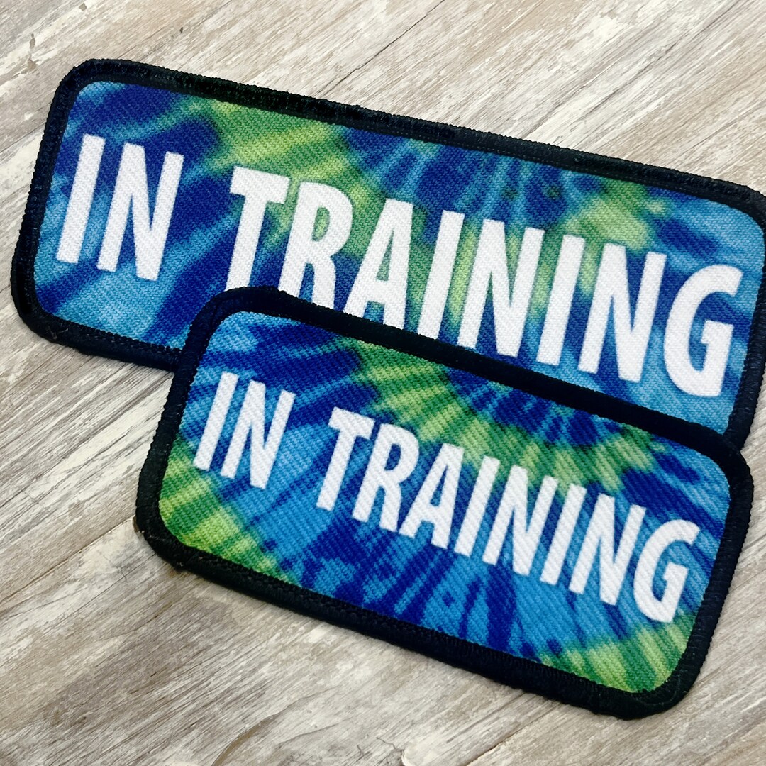 Dog in Training Patch | Pet Vest Harness Cape Patch Sew-on or VELCRO ...