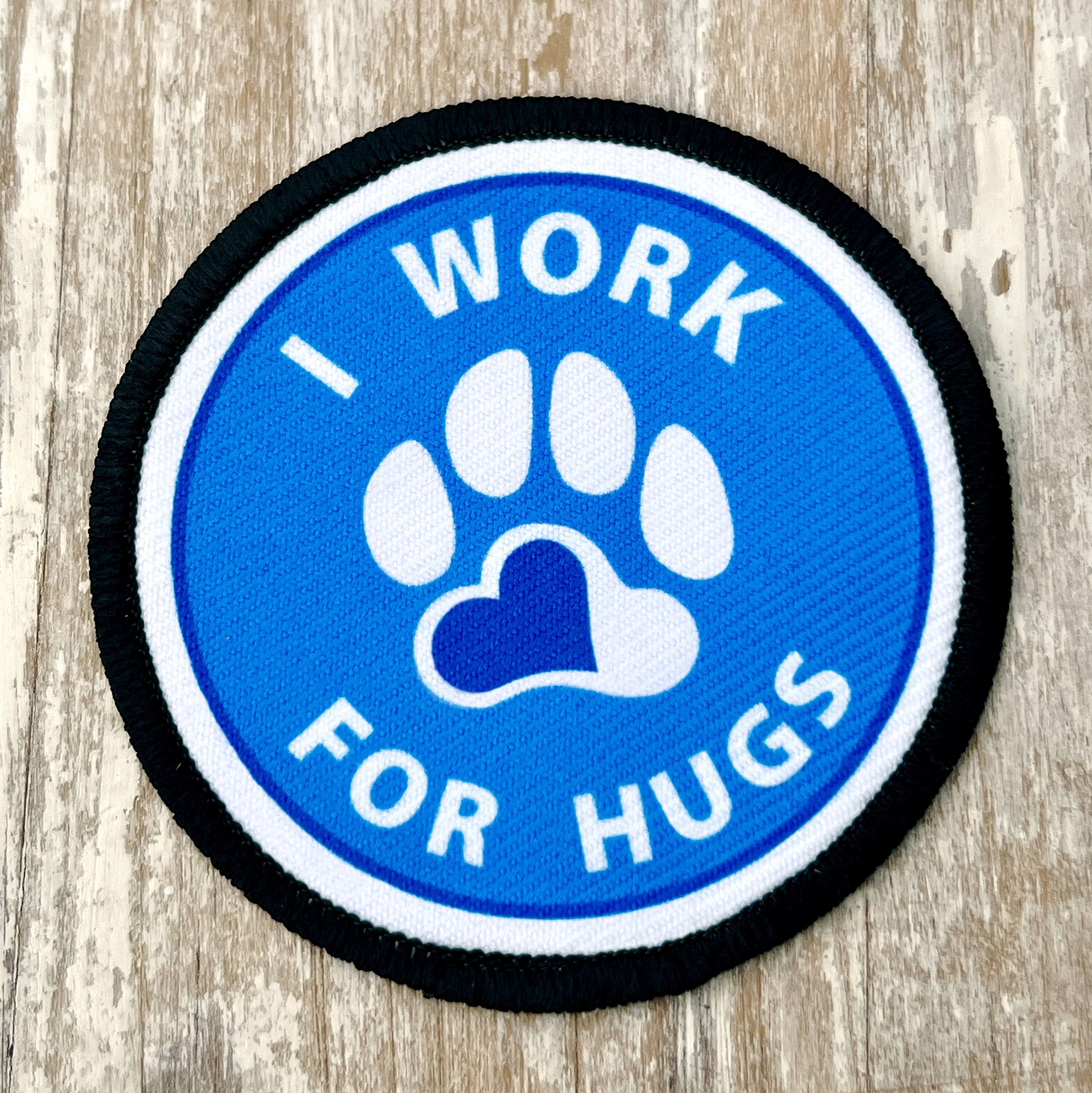 Cute Friendly Dog Paw Patch - Pink, Blue, Choose Color Vest Harness ...