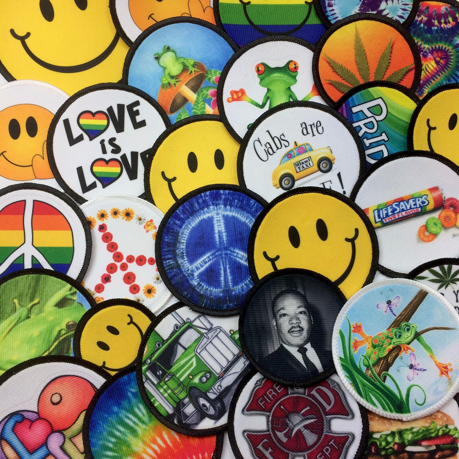 Yellow Smiley Face Jacket Back Punk Patch Large & Mini 60s | Etsy