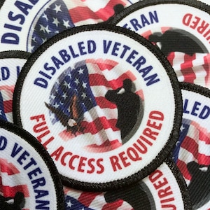 Disability Awareness Patch | Jacket, Dog Harness Wheel Chair Patches ...