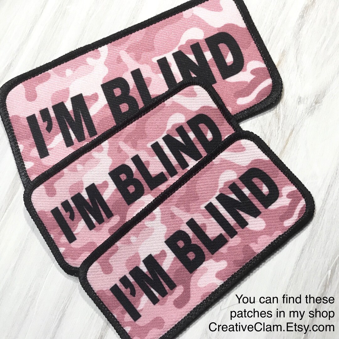 I’m Blind Patch | Blind Pet Dog Accessory | Dog Vest Harness Cape ...