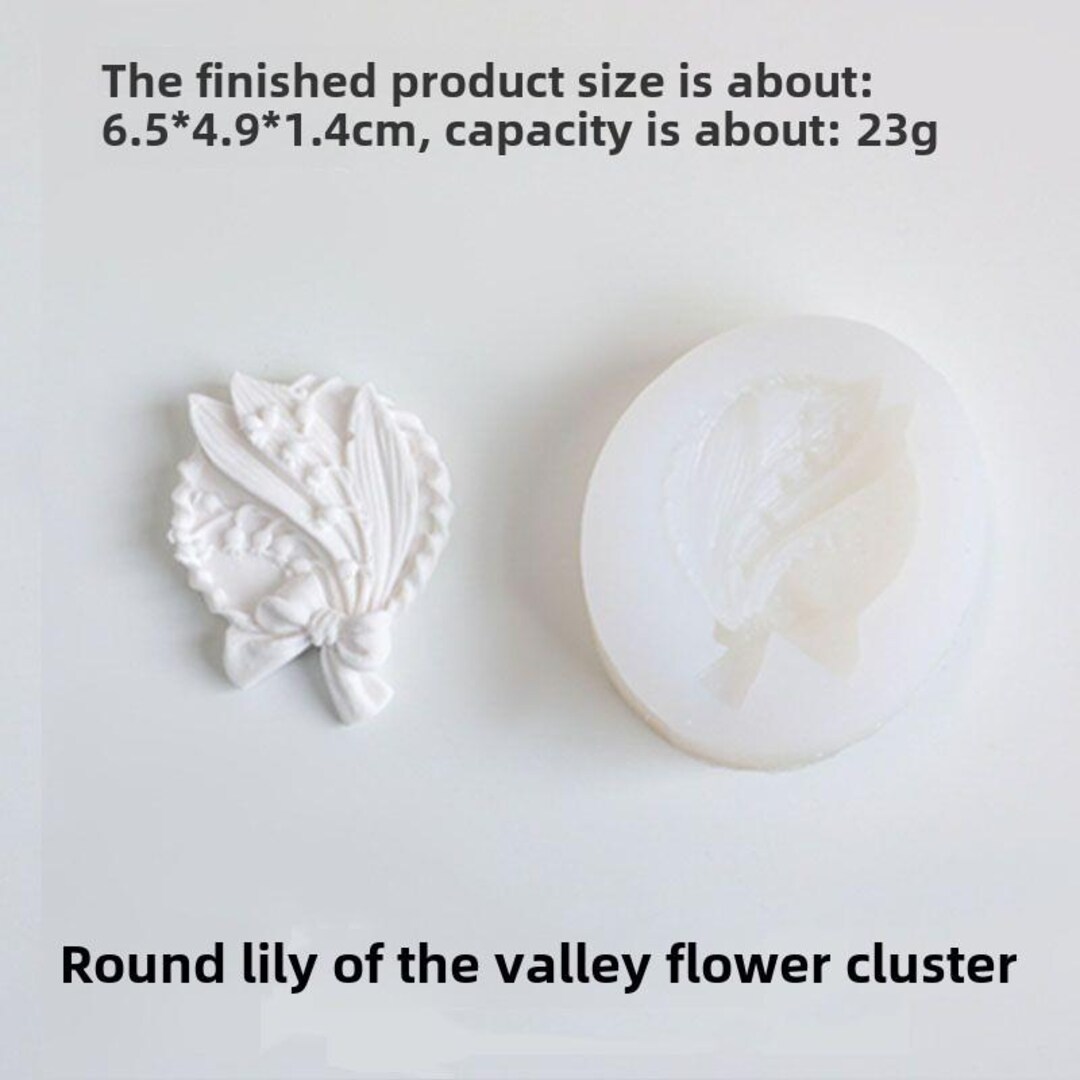 Lily of the Valley Cluster Round Silicone Mold for DIY Aromatherapy ...