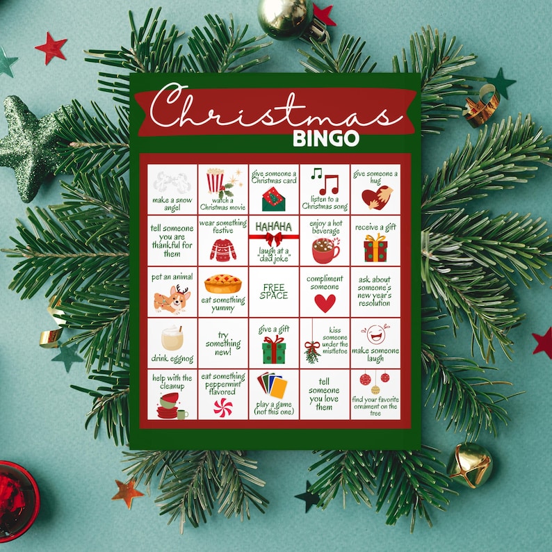 Christmas Bingo Family Game 2024 - Etsy