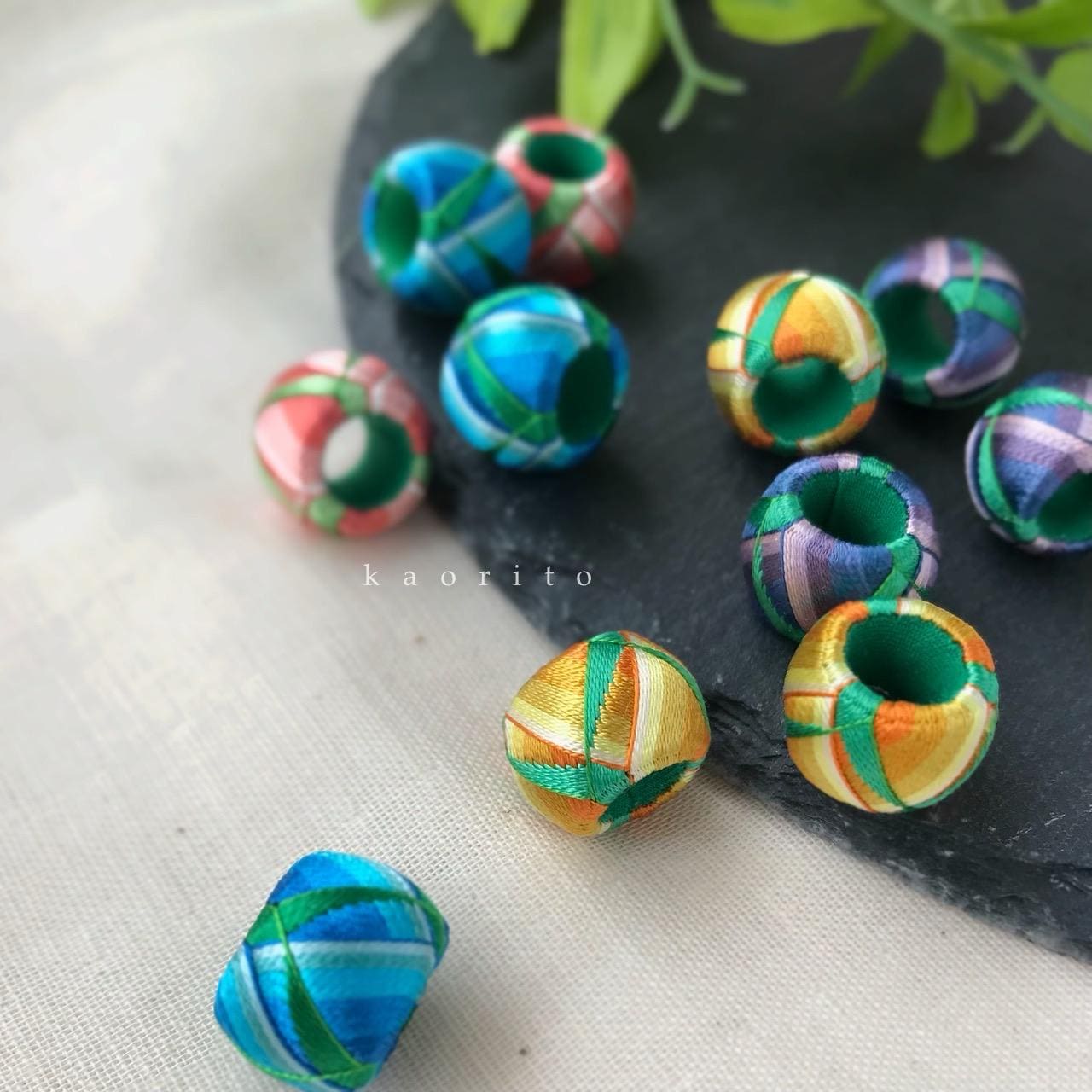 Kaga Yubinuki Necklace – Handmade Japanese Thimble Pendant, Silk Thread ...