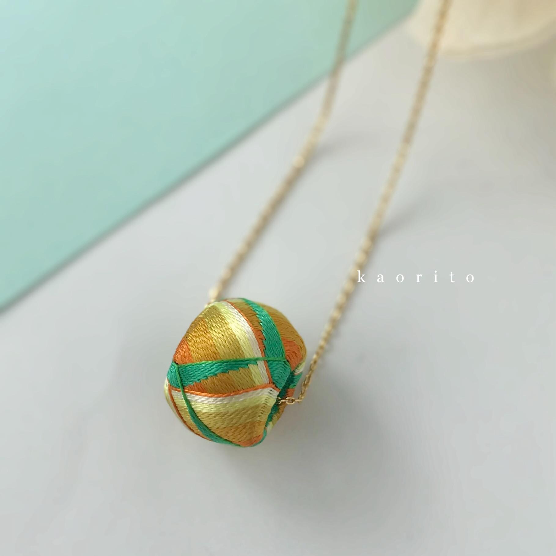Kaga Yubinuki Necklace – Handmade Japanese Thimble Pendant, Silk Thread ...