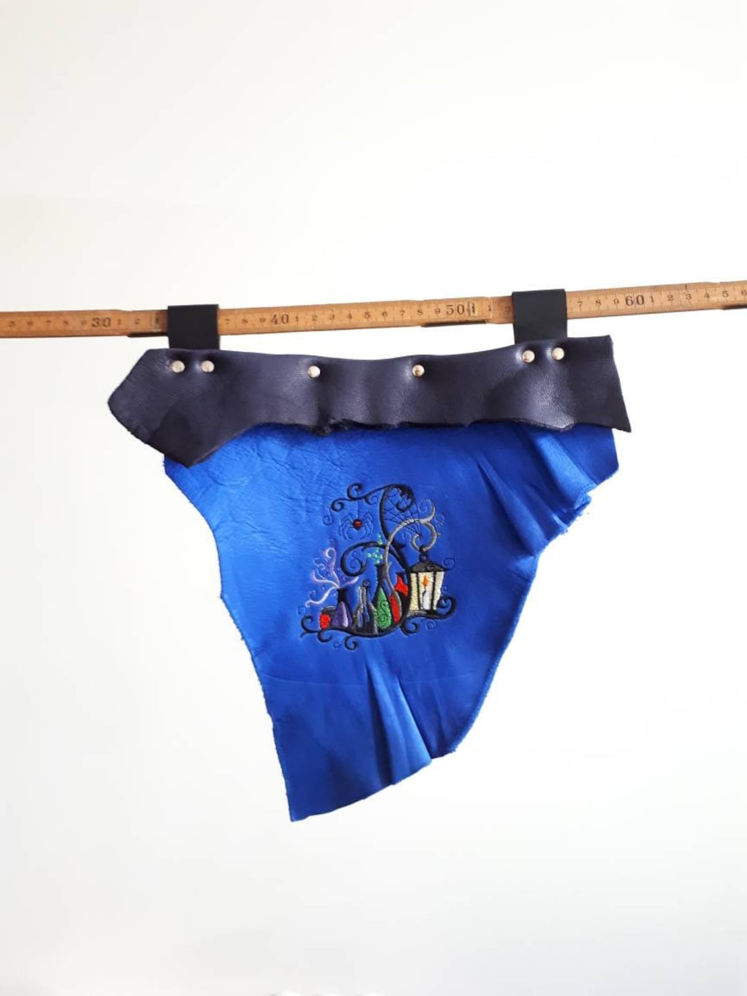 Leather Mini Banner Alchemist Embroidery Larp Fantasy Costume Halloween ...