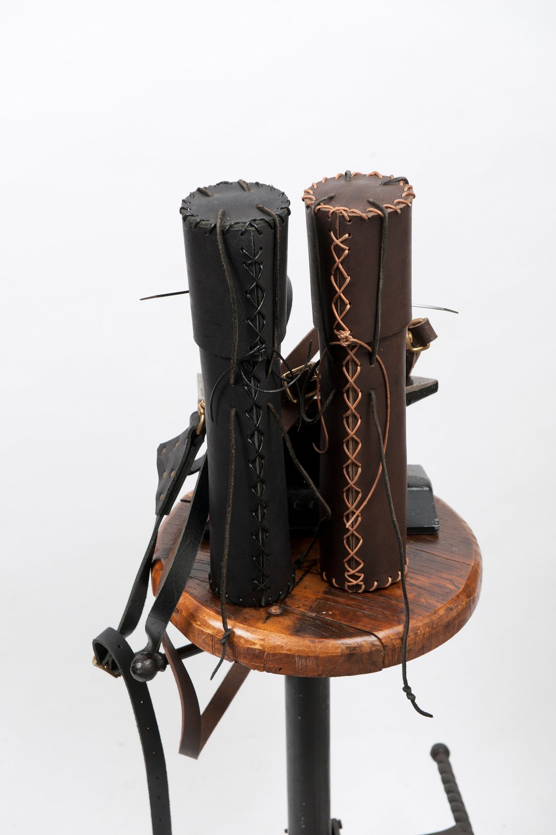 Larp Leather Scrollcase Medieval Fantasy Costume or Map Holder ...