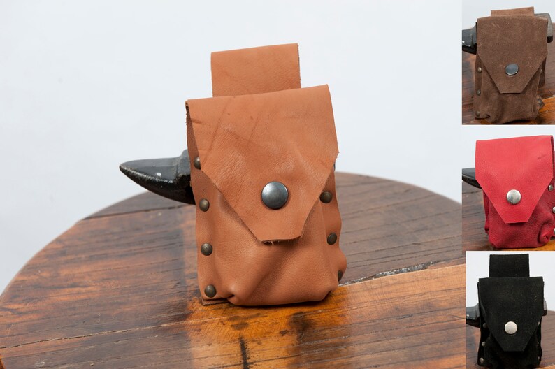 Small Leather Belt Pouch Larp Renaissance Festival Faire - Etsy