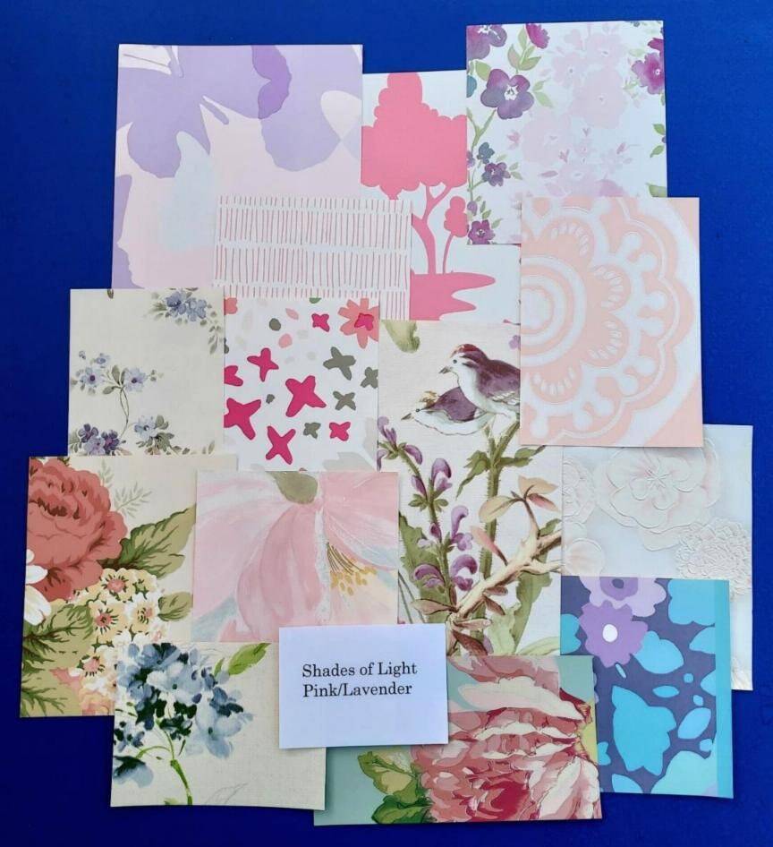 1/2 Lb Wallpaper Scraps YOU CHOOSE COLORS Wide Variety of Patterns ...