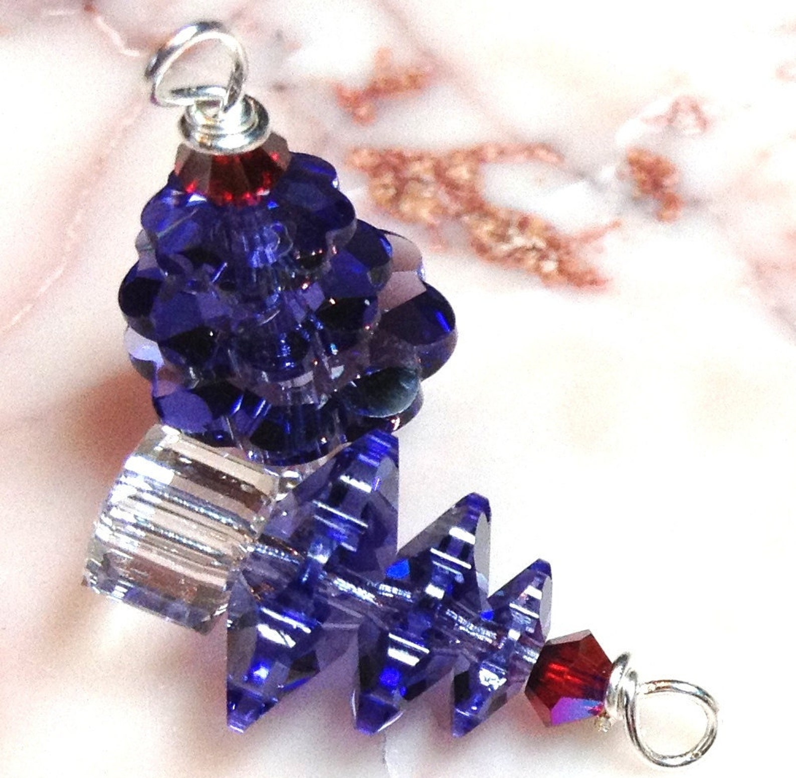 Purple Christmas Tree Earrings. Classy, Not Tacky. You Choose Ear Wire ...