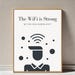 Funny Office Wall Art | the Wifi is Strong but My Willpower Isn’t ...
