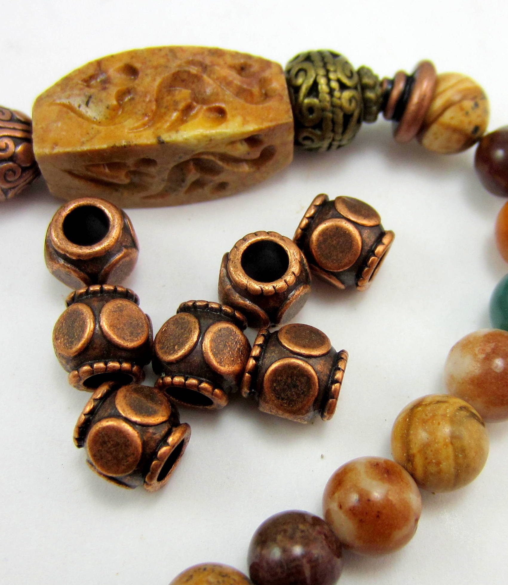 Jewelry Making & Beading Jewelry & Beauty 30 Metal beads antique bronze ...