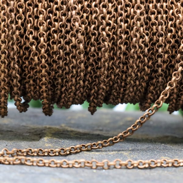 Black Rolo Chain - Etsy